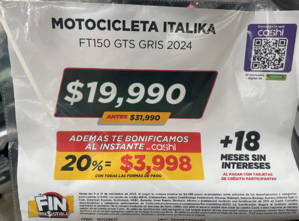 Bodega Aurrera: MOTOCICLETA ITALIKA FT150 a solo $16,000. (pagando con ...