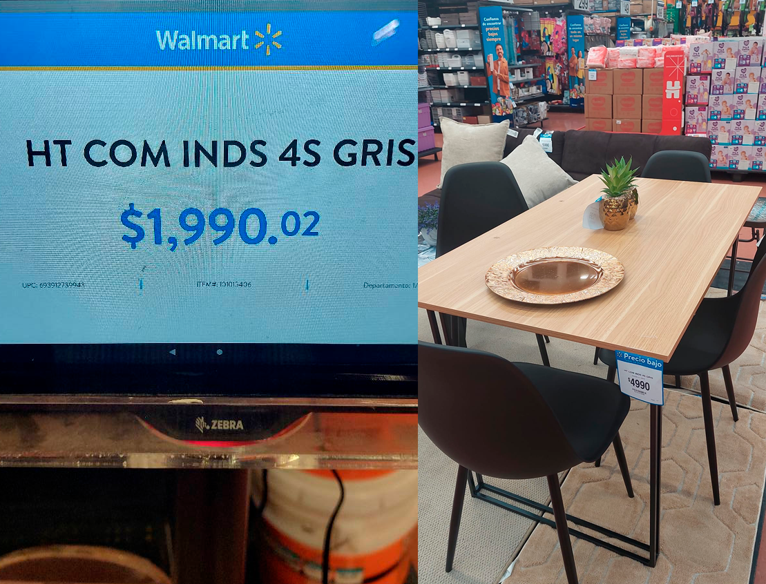 Walmart: HT Comedor 4s de $4990 a solo $1990. - LiquidAhorros