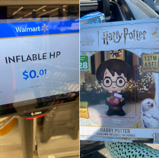 Walmart: Inflable de Harry Potter $1,290 a solo $0.01 - LiquidAhorros