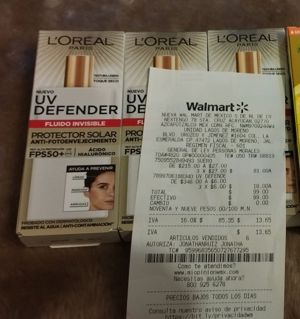 Walmart: protector solar L'Oréal de $346 a solo $6.0 - LiquidAhorros